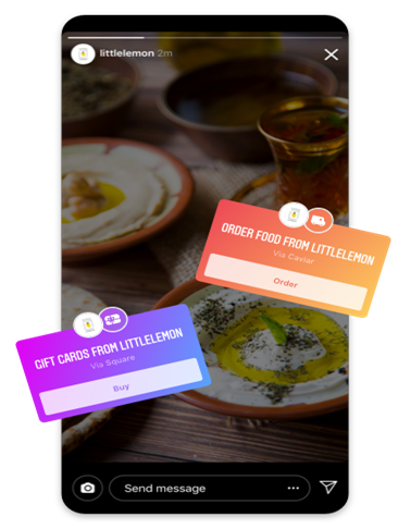 Example for CTA stickers by instagram | E-Search Advisors Blog